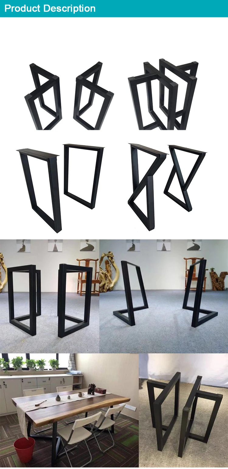 Modern Decorative Metal Cast Iron Coffee Metal Table Frame Dining ...