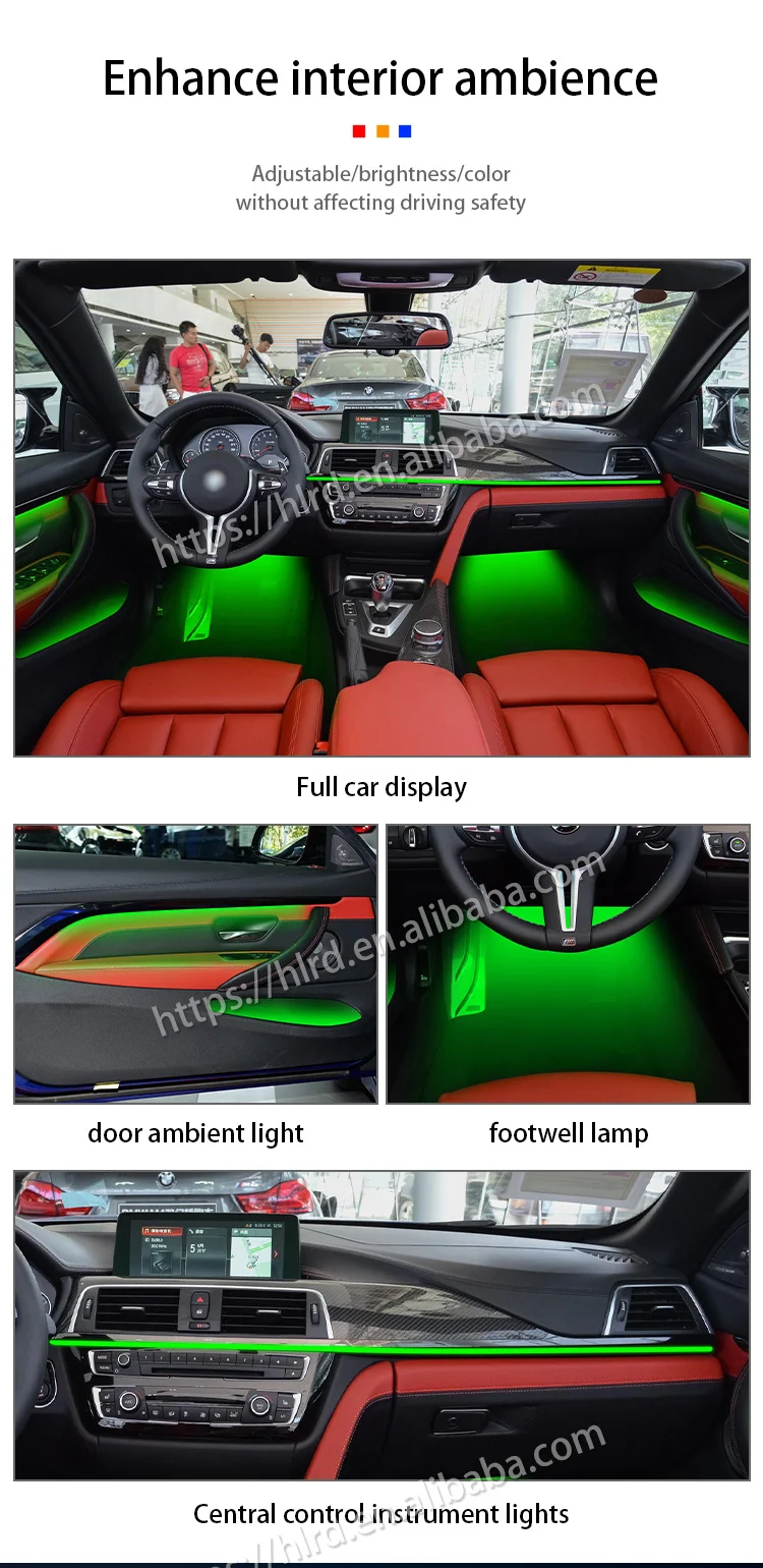 Premium BMW M4 Interior LED Lighting System (2012-2020) - Ambient Door ...