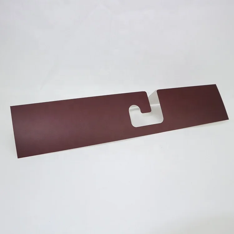 Custom Sample Fabric Swatch Paper Hangers for Cloth Display