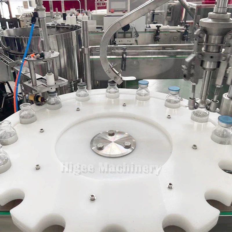 HIGEE Full Automatic Normal Saline Glass Bottle Filling Sealing Machine ...