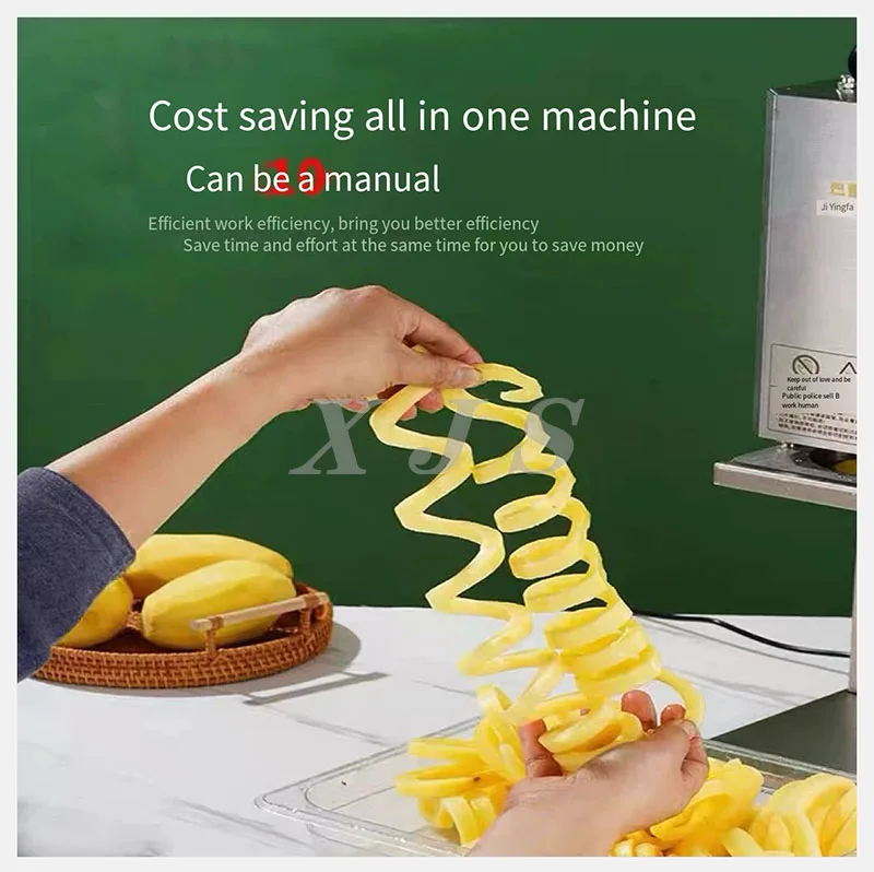 VEGETABLE CUTTER MACHINE INDUSTRIAL - CURLY FRIES PRODUCTION