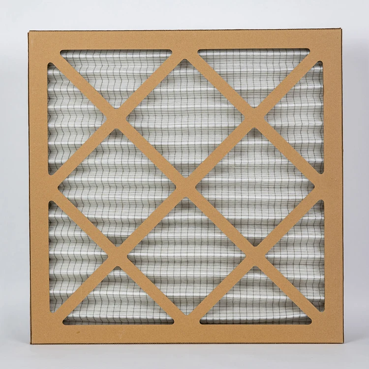 MERV8 Industrial Cardboard Frame Panel G4 Pre Filter Pleated AC Air ...