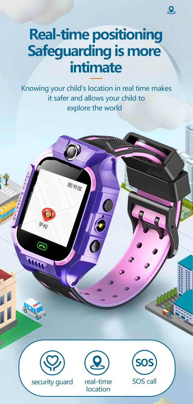 2023 Children Waterproof Touch Screen Sos Lbs Tracker Smartwatch New ...