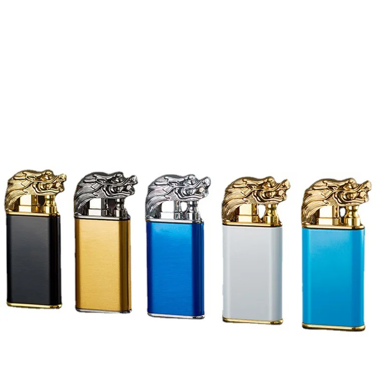 Exquisite Gift Boxwindproof Croc Dragon Cigar Torch Tiger Lighter Jet ...