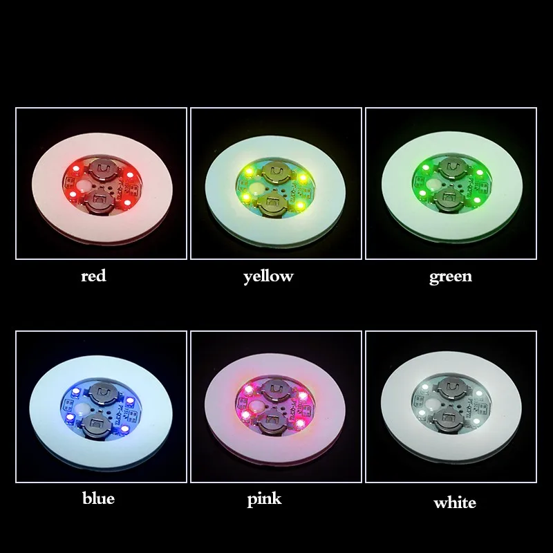 Customizable LED Glowing Coasters - Perfect for Events