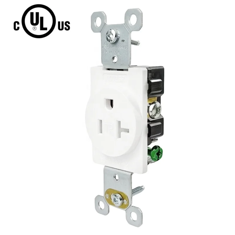 Wholesale 15a 125v Nema 15-20r White Electric Wall Socket Receptacles ...
