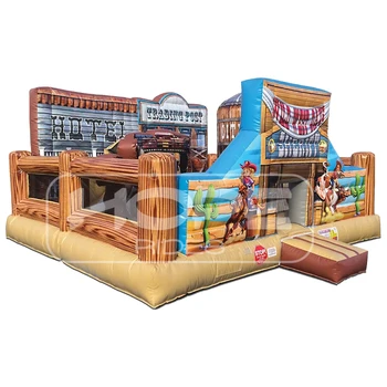 Kids Inflatable Playground Obstacle Course Fun City Bouncer Inflable ...