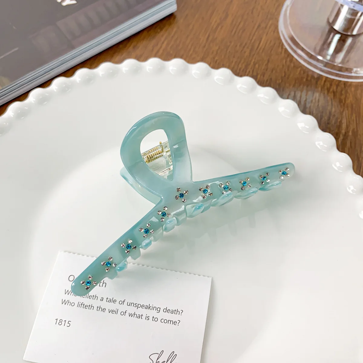 YHJ Heavy-Duty Design Acetic Acid Hair Claw Clips Large Summer Hair ...