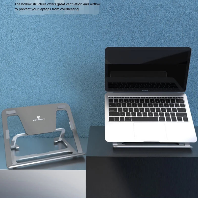 Boneruy Foldable Laptop Stand Swivel Rotate Laptop Stand Adjustable ...