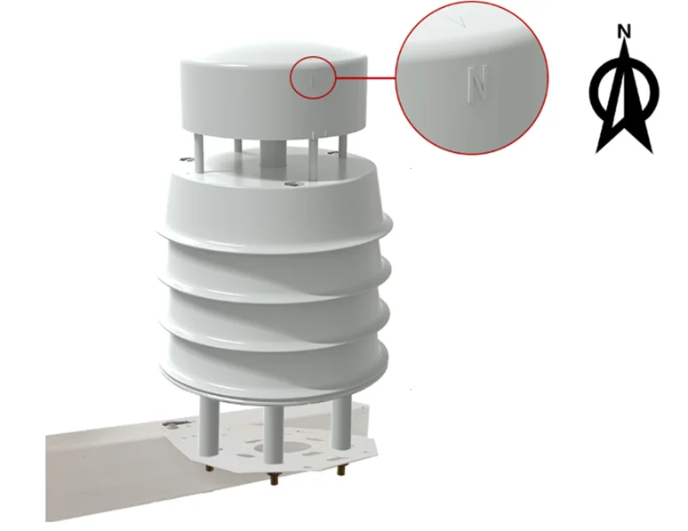RS485 Ultrasonic Wind Speed & Direction Sensor for Temperature ...