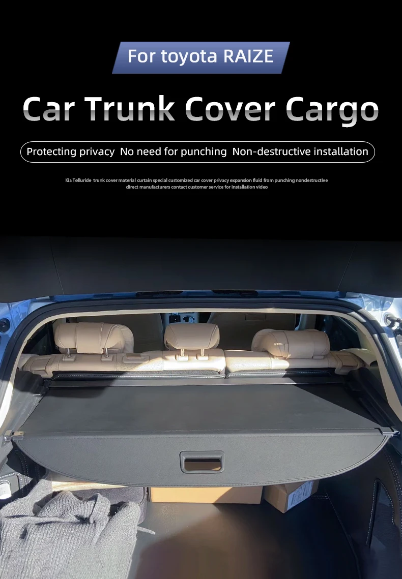 Toyota RAIZE Cargo Cover - Durable & Retractable Privacy