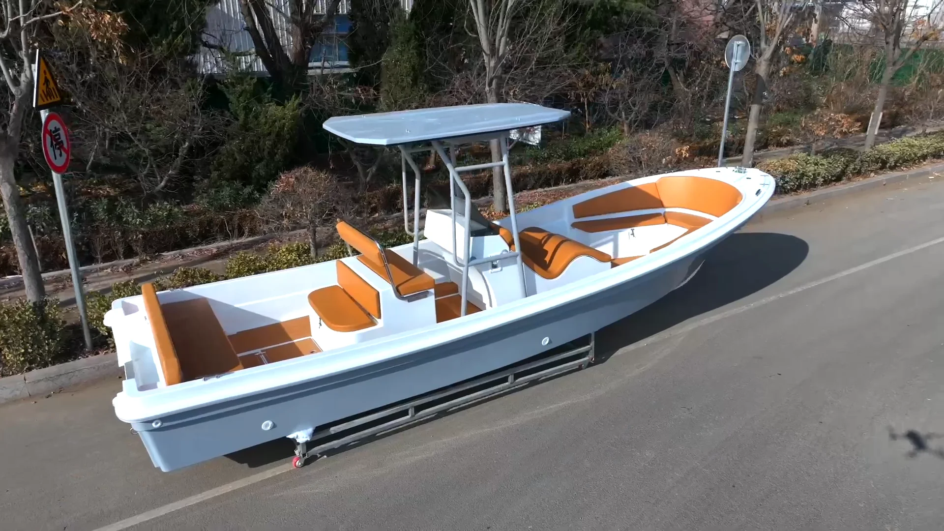 Liya 7.6m fiberglass speed fishing boats panga boats with engine, View ...