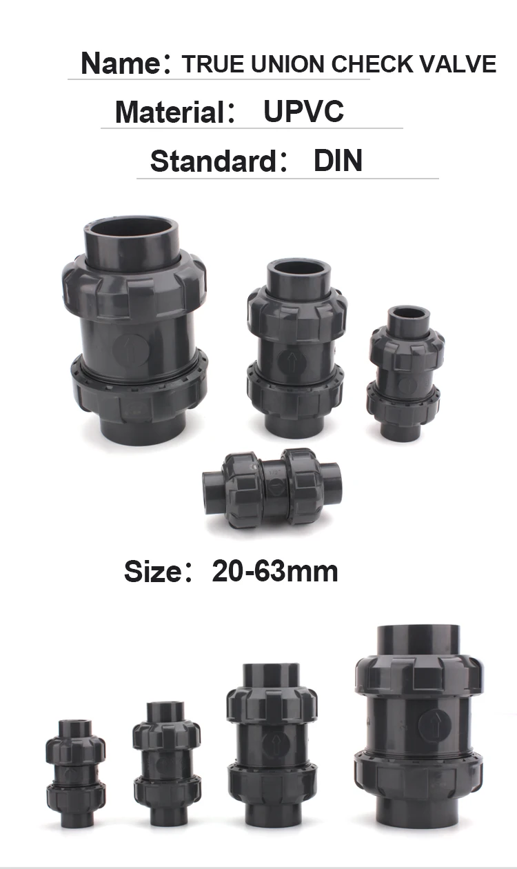 WF Quality Assurance - Double Union Check Valves for Irrigation