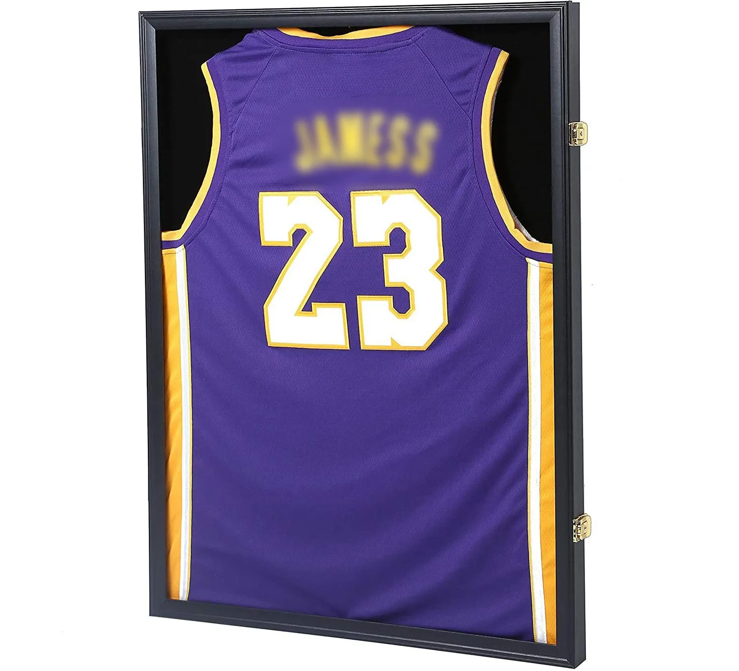Lockable Shadow Box Jersey Display Case & Baseball Card Holder Frame