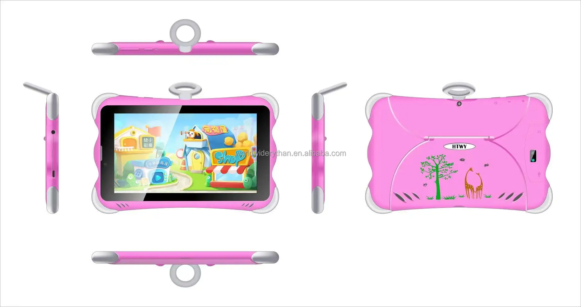 7 Inch Kids Tablet PC with 3G Call, Wifi, and 256GB Storage