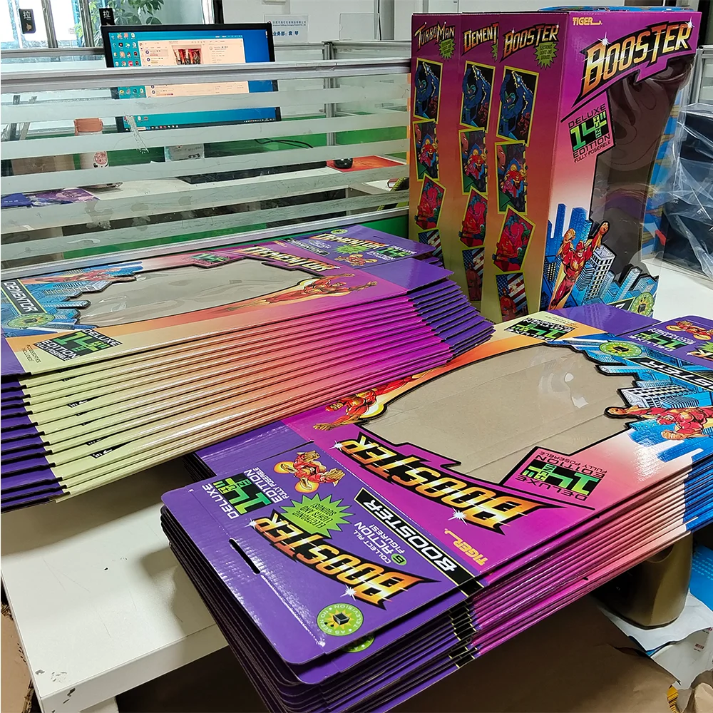 Custom Color Kid Doll Foldable Corrugated Cardboard Box Gift Toy ...