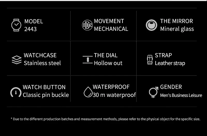 Aocasdiy High-end Brand Mechanical Men's Watch Waterproof Luminous ...