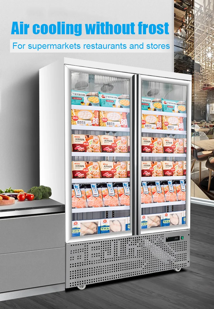 Commercial Retail Glass Door Chiller Drink Cooler Custom Fridge ...