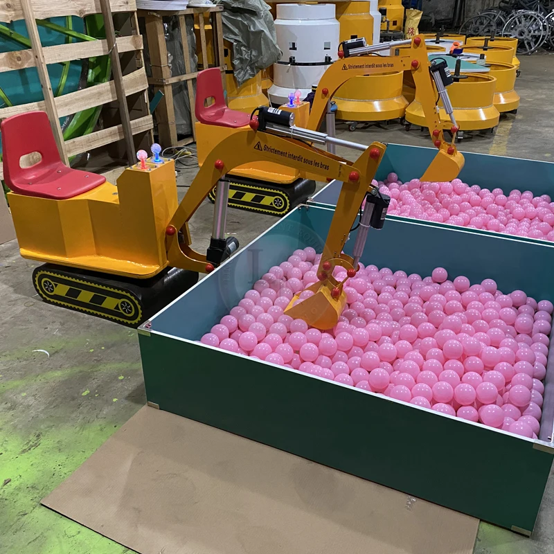 Developmental Game Coin Operated Kids Ride on Toy Excavator