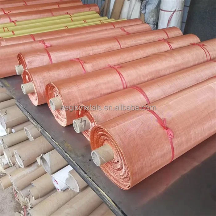 Ultra Fine Faraday Cage - EMF RF Shielding with Red Copper Wire Mesh