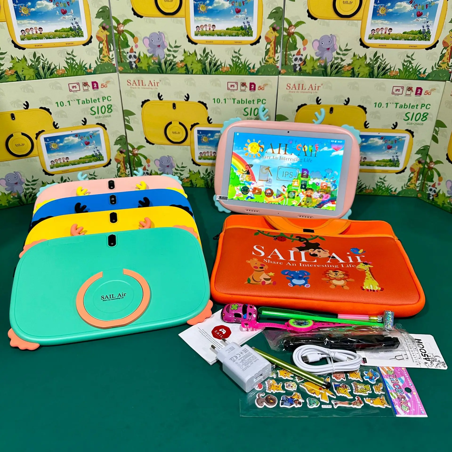 10 Inch Kids Tablet Pc 108 New Model Sail Air Brand Dual Sim Card ...