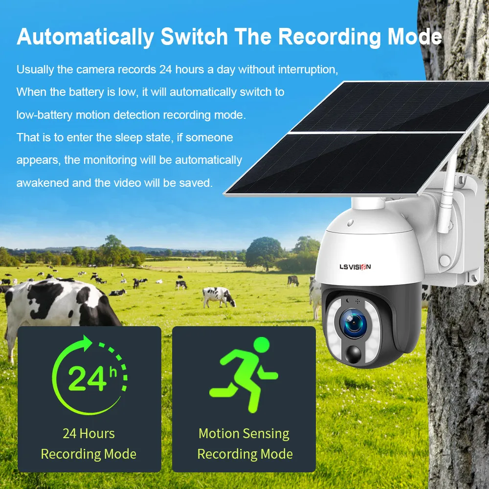 Alibaba.com: LS VISION 20W 4G Solar Outdoor Security Camera with 5MP ...
