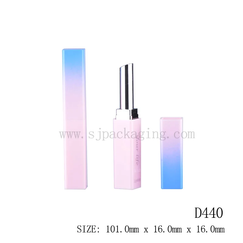 Pink Duo Side Rotary Empty Lipstick Container - 2 in 1