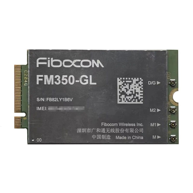 Fibocom FM350-GL 5G LTE WCDMA M.2模块NR Sub6 4.67Gbps适用于笔记本电脑台式机平板电脑物联网网关 ...
