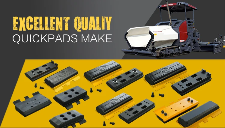 Best Paver Rubber Pads Track Pad for XCMG RP602 & More