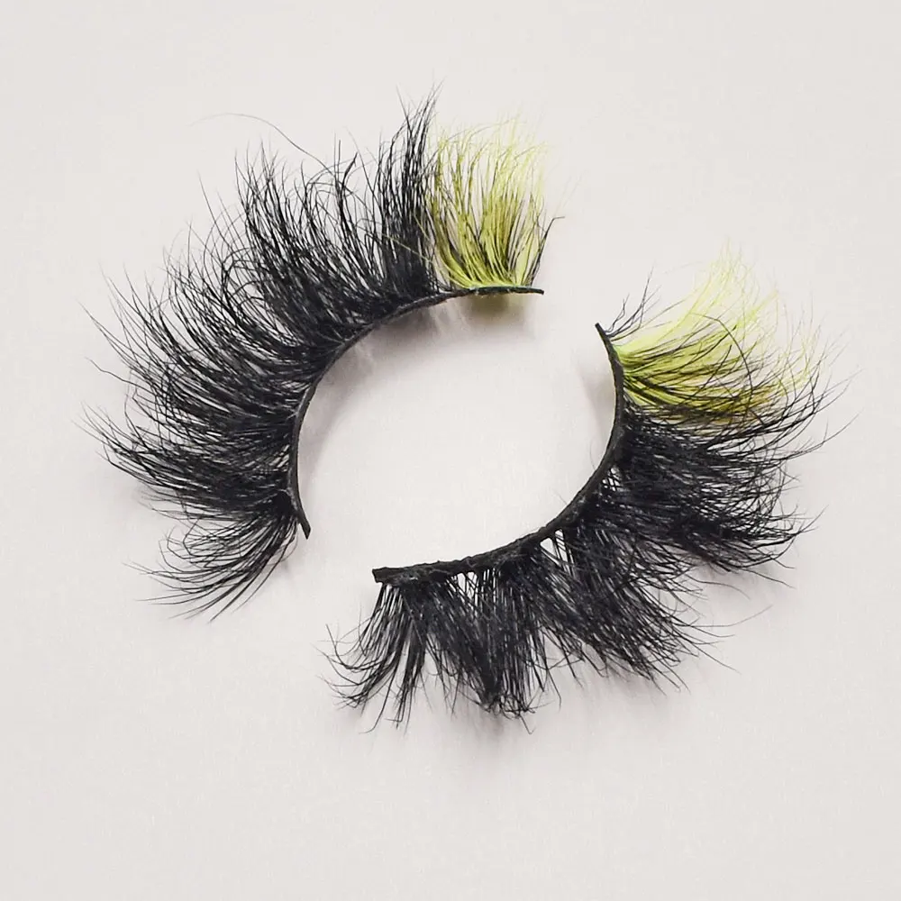 Beautiful Color Eyelash Strips 25 mm the Mink Lashes End Lash Mix ...