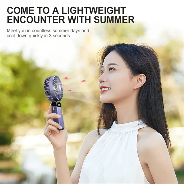 Hand Held Water Spray Mist Hand Fan Mini Table Air Cooler Fan