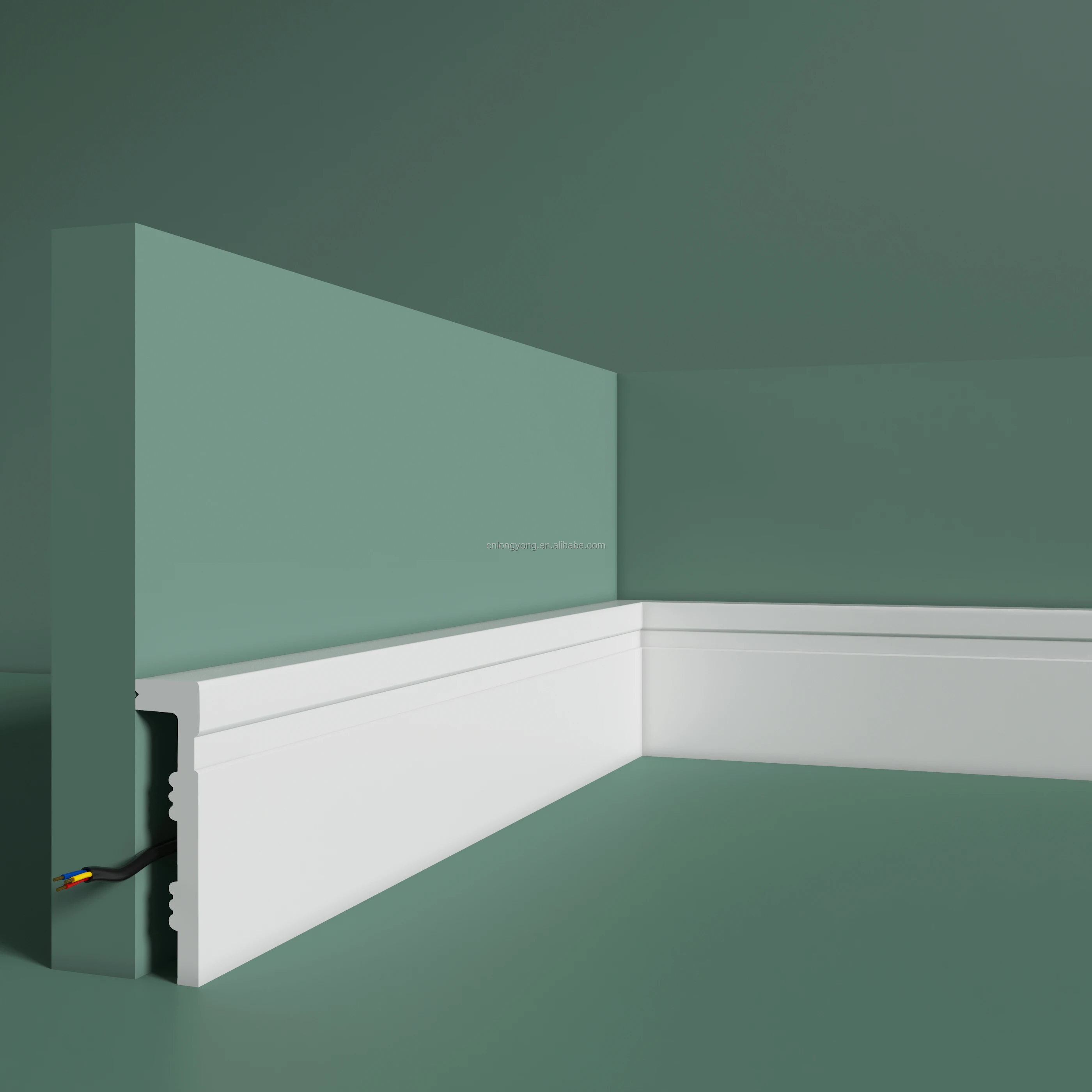 Polystyrene Moulding Flooring Accessories Polystyrene PS Skirting Board ...
