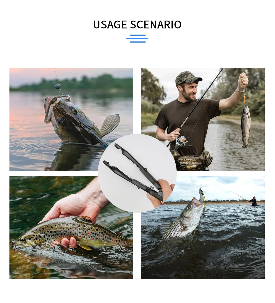 Letoyo Abs Plastic Fish Lip Holder Fishing Gripper Floating Lip Gripper ...