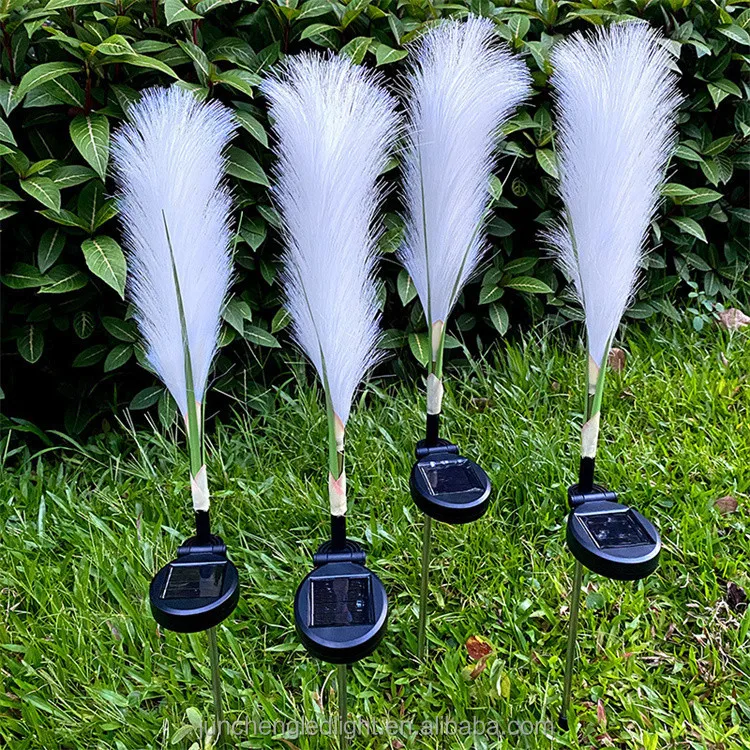 Garden Landscape Walkway Romantic Warm Golden Solar Ground Lamp Outdoor ...