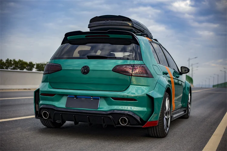 VW Golf 7 MK7 Wide Body Kit: Front & Rear Bumpers & Side Skirts - OEM