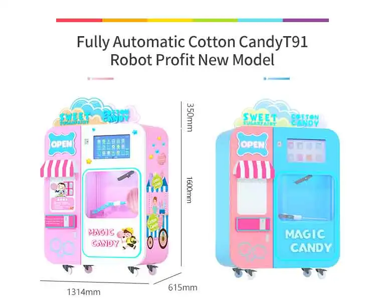Factory Ms Fairy Floss Mr Fairy Floss Cotton Candy Creative Vending ...
