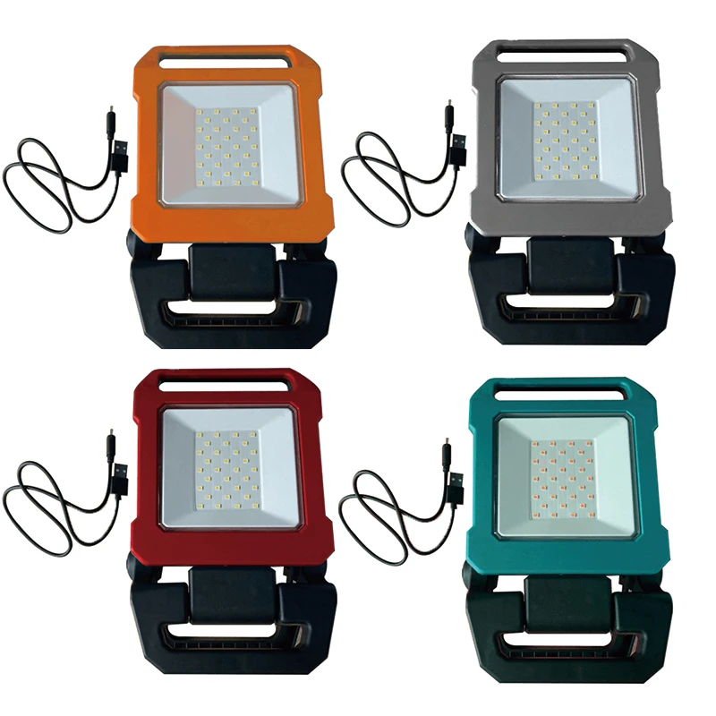 10w Smd Rechargeable Work Light With Clamp Super Bright Waterproof ...