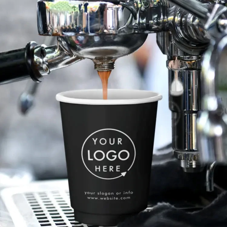 Water Coating PLA Coating PFAS Free Paper Coffee Tea Single Wall Double ...