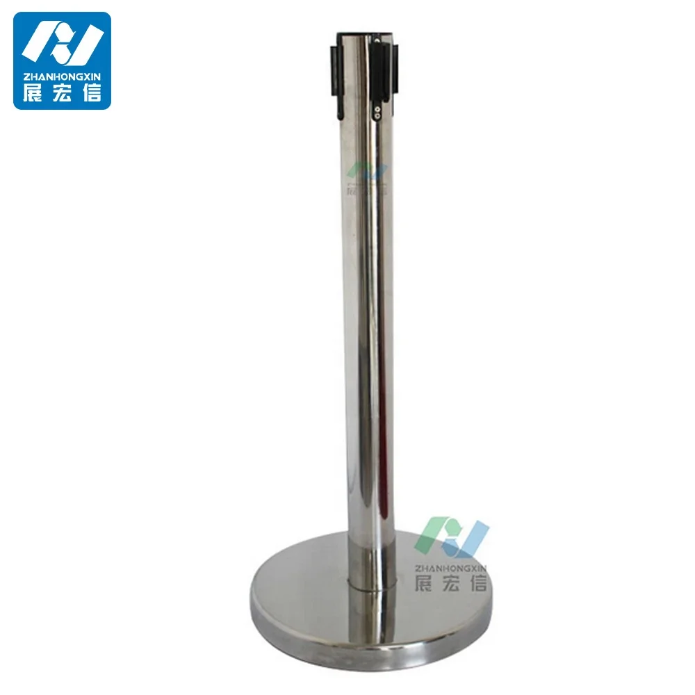 4 Way Cassette Post Queue Line Divider Stand - Secure & Efficient