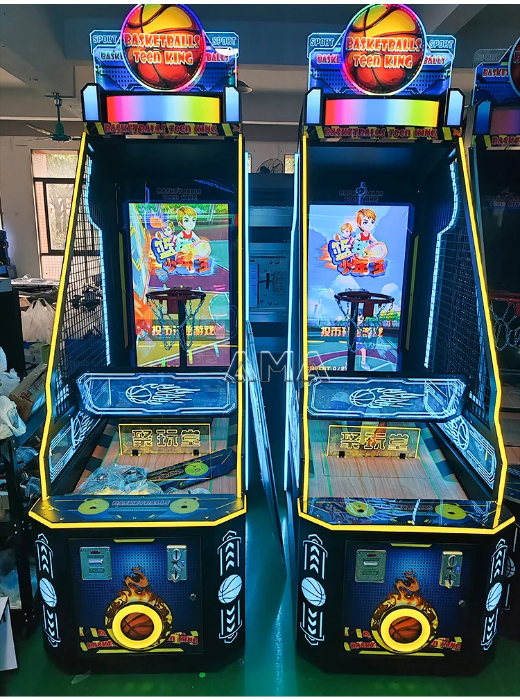AMA Factory Direct 42 Inch Basketball Shooting Arcade Game Machine Coin ...