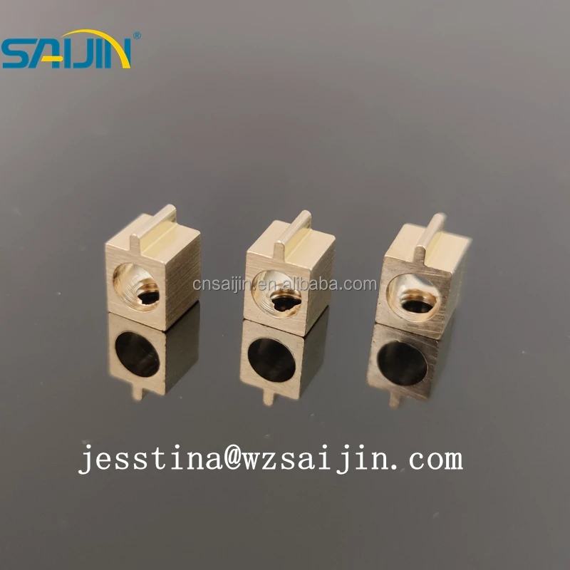 Brass Block Connector with Screw PCB Welding Terminal Block