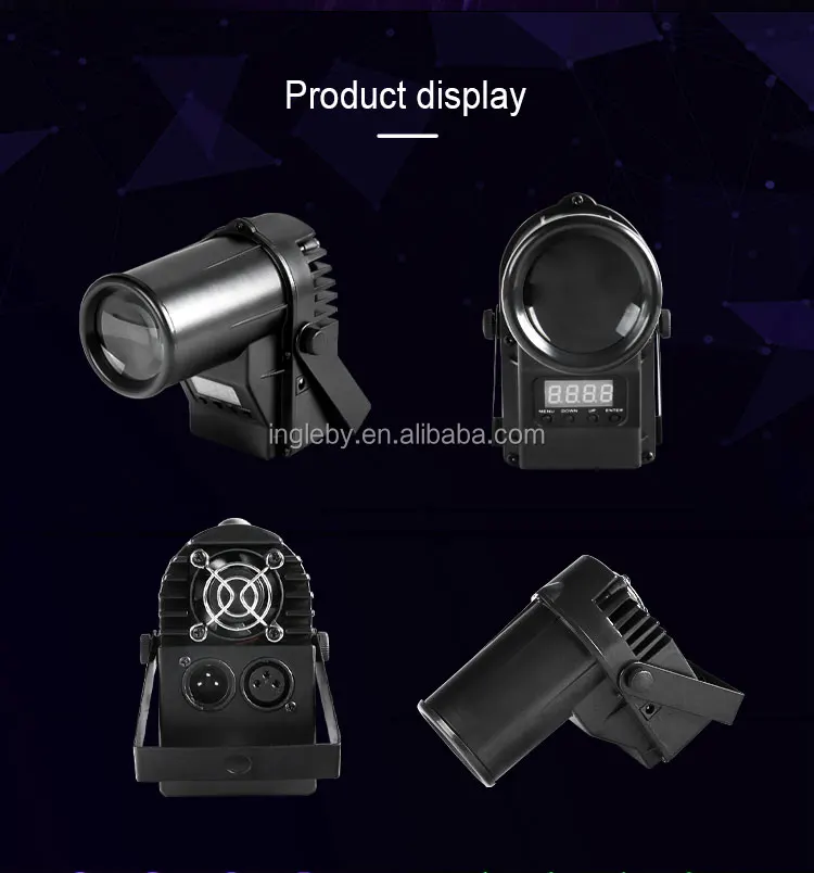 Professional Stage Lighting Dimmable Led Mini Light 12w Led Pin Spot ...