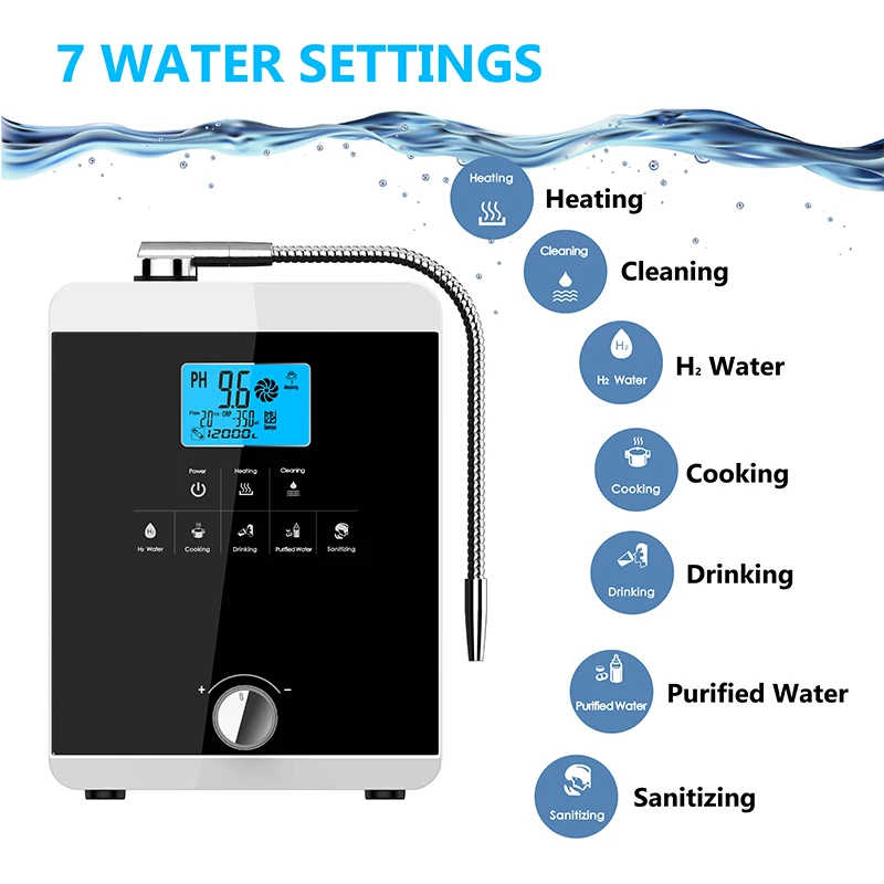 Hydrogen Alkaline Water Ionizer Kangen Machine with Japan Technology 5/ ...
