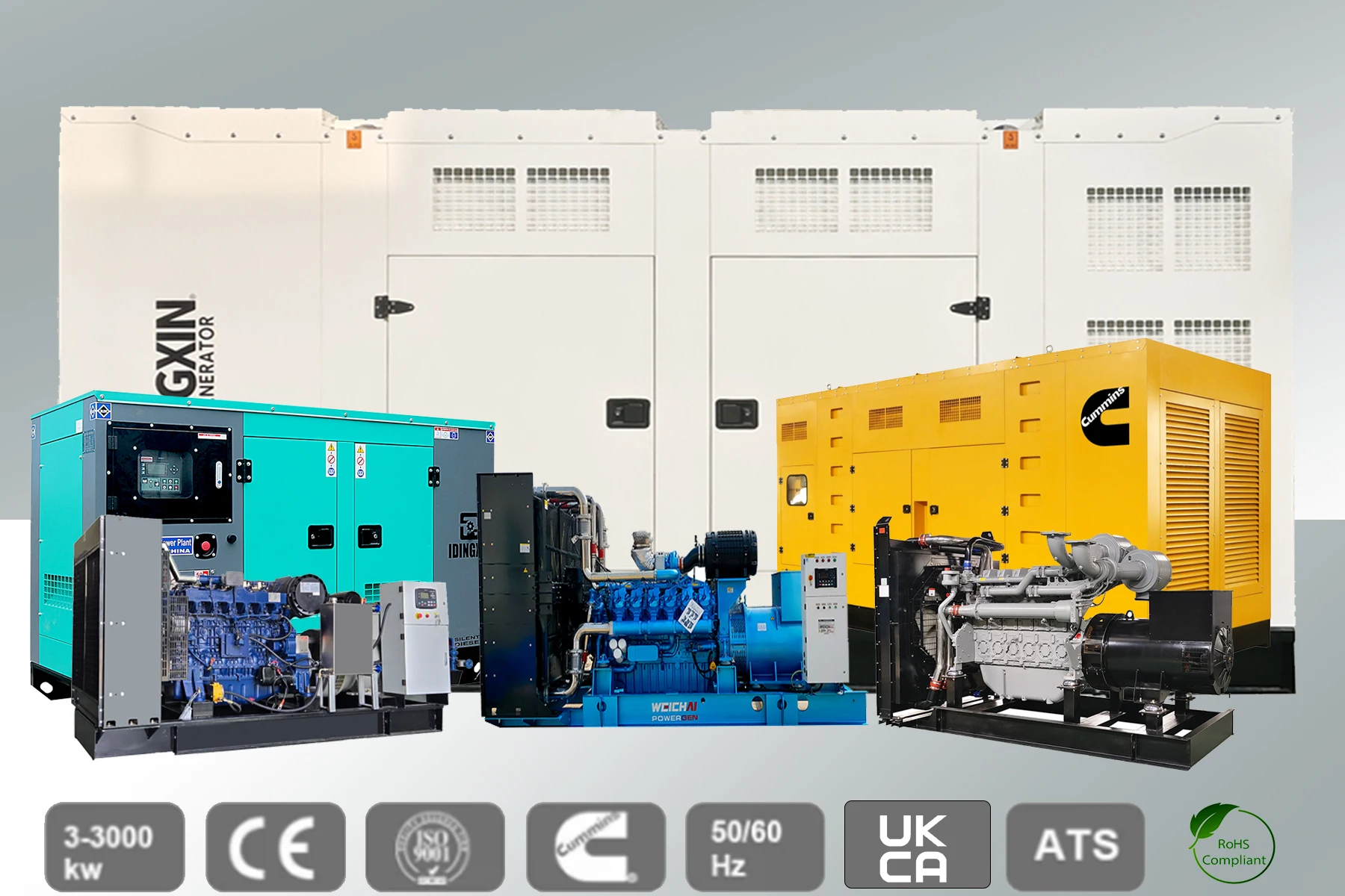Electric Inverter Generators 3 Phase Generator Set 800kw 1000kva SDEC ...
