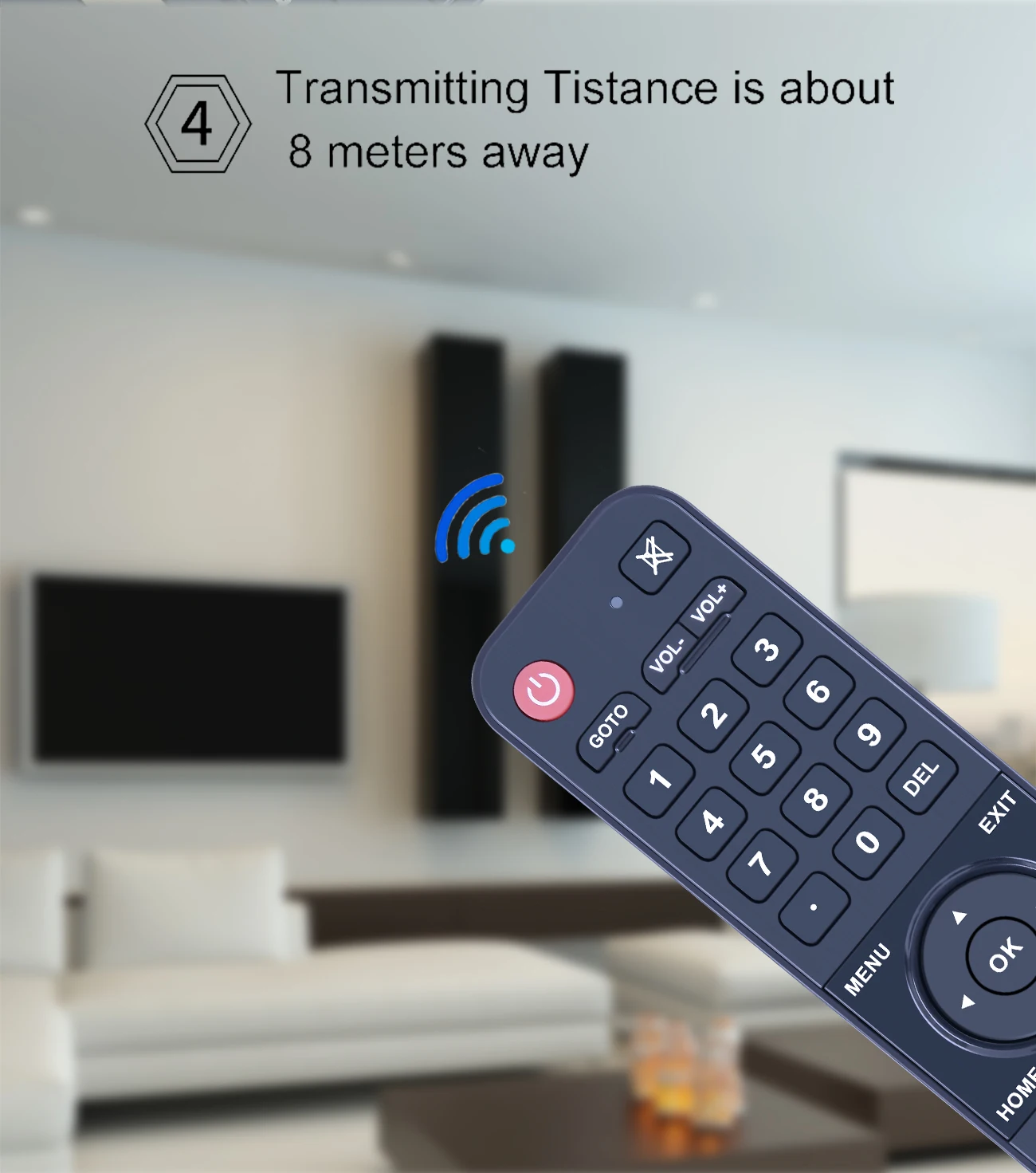 Remote Control For Htv3 Htv4 Htv5 Htv6 Htv7 Htv 3 4 5 6 7 Hdtv Box ...