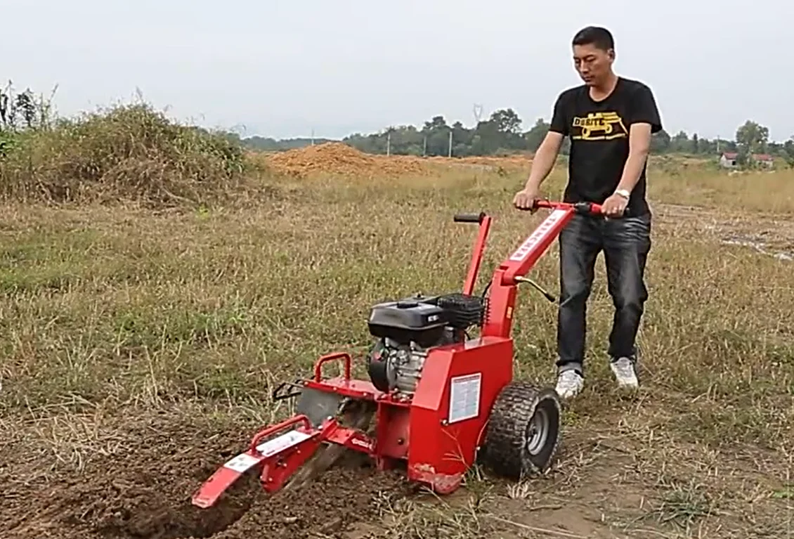 Small Portable Trencher Machine - High Productivity for Farms