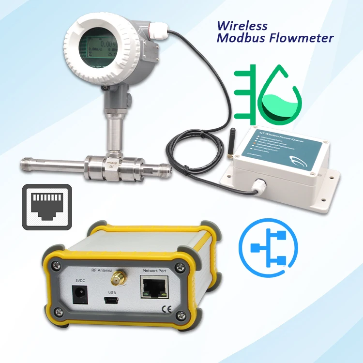4-20ma Rs485 Electromagnetic Flow Meter Insertion Liquid Magnetic Flowmeter Wireless Modbus ...