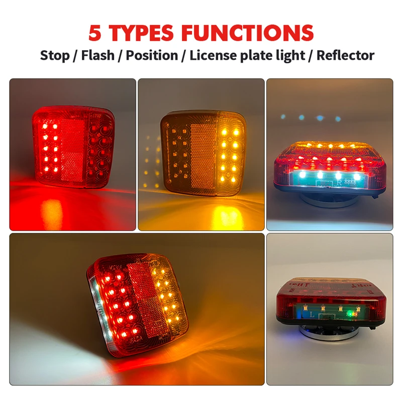 Magnetic Wireless LED Truck Tail Light - Warning Brake Light