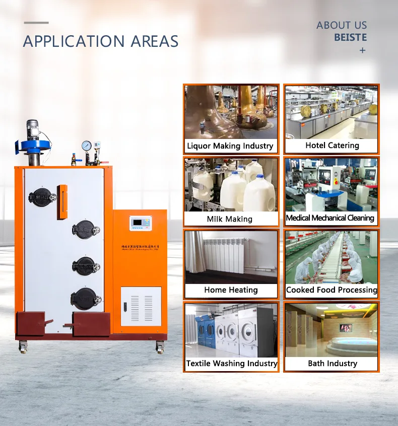 Beiste 100kg 200kg 300kg 500kg Wood Fired Steam Generator Wood Chip ...
