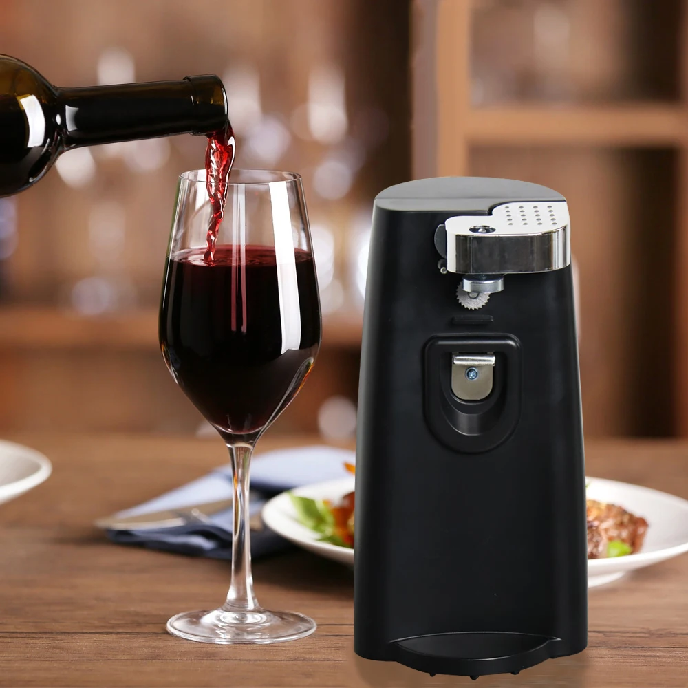Smooth Touch Electric Automatic Can Opener With Easy Push Down Lever ...